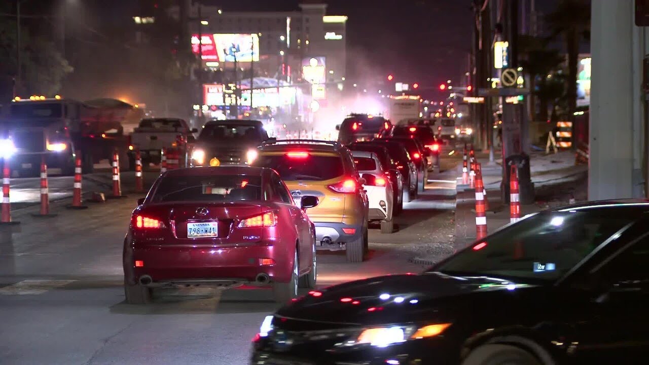 Las Vegas Strip workers frustrated by traffic jams from F1 repaving ...