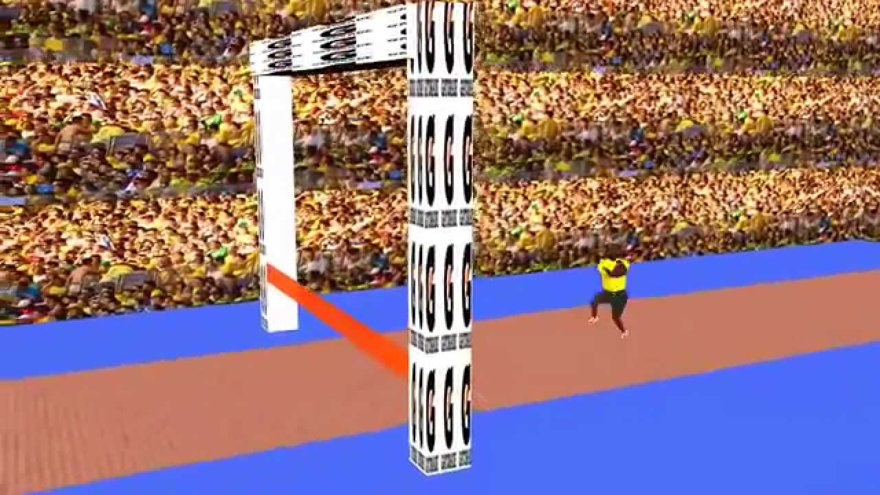 Athlete Running - Animation - YouTube