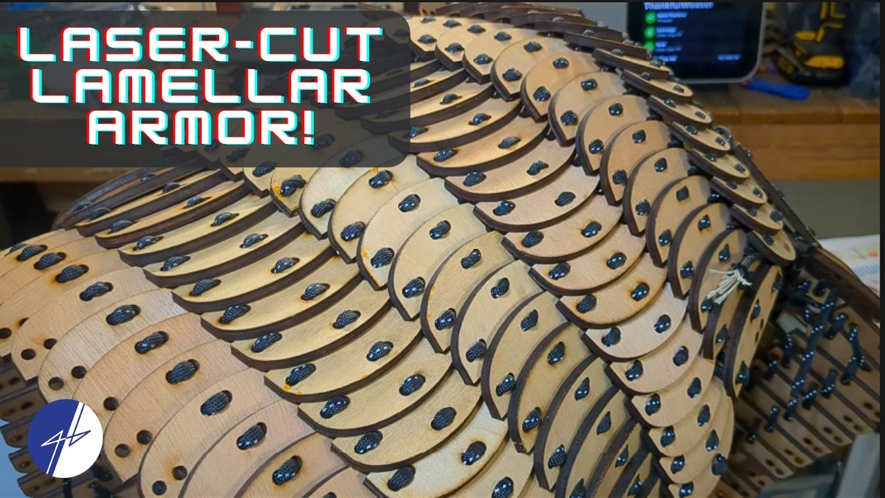 I Made Lamellar Armor with My Laser Cutter! - YouTube