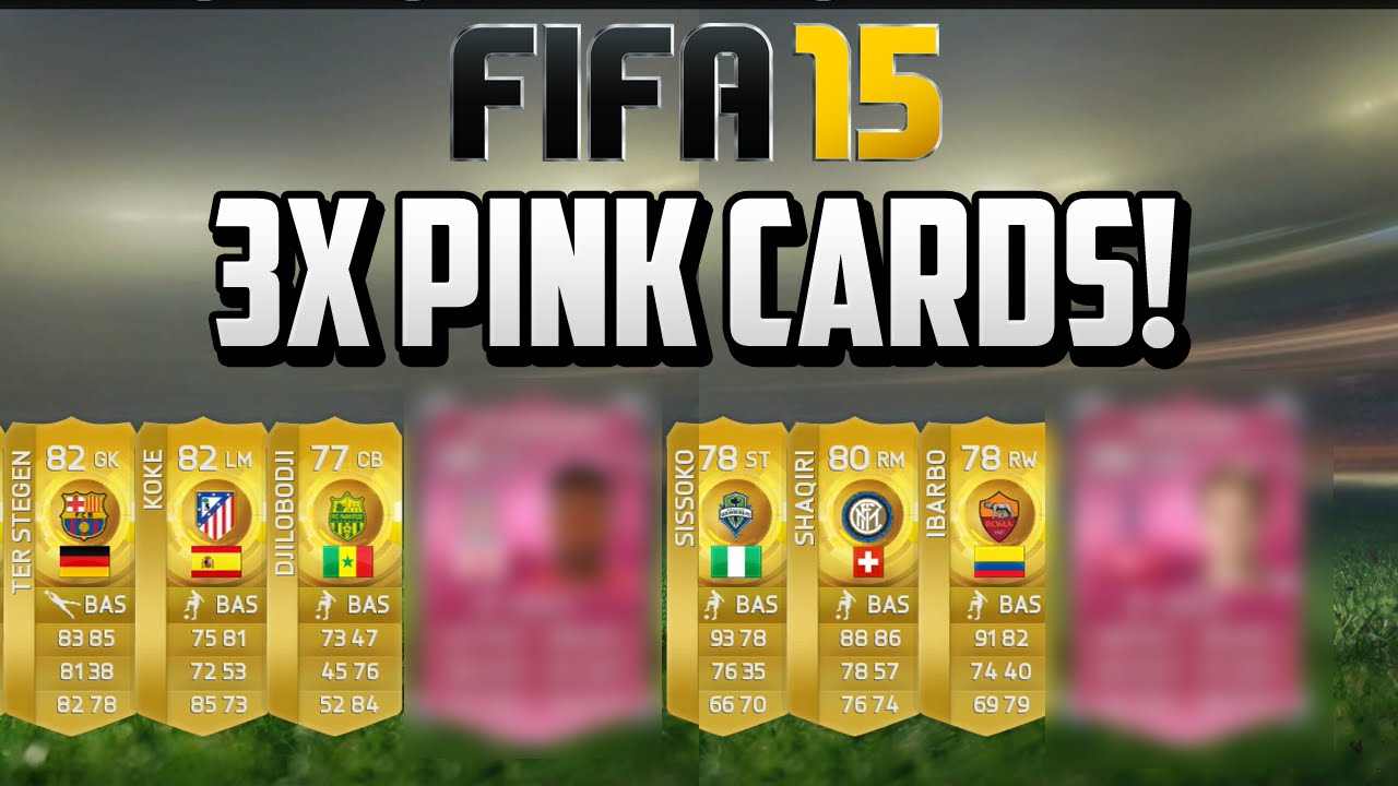 Fifa 15 3 Pink Cards in Packs! FUTTIES Pack Opening! - YouTube