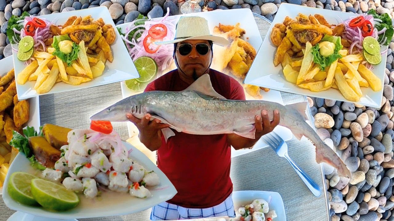 Mira a este Hombre como cocino este Tiburón Tollo - Chicharrón Ceviche ...