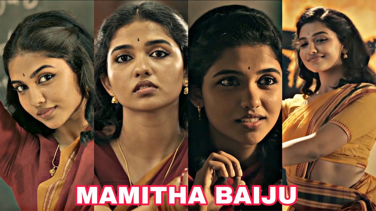 Mamitha Baiju in tamil movie and face vertical edit, face expression # ...