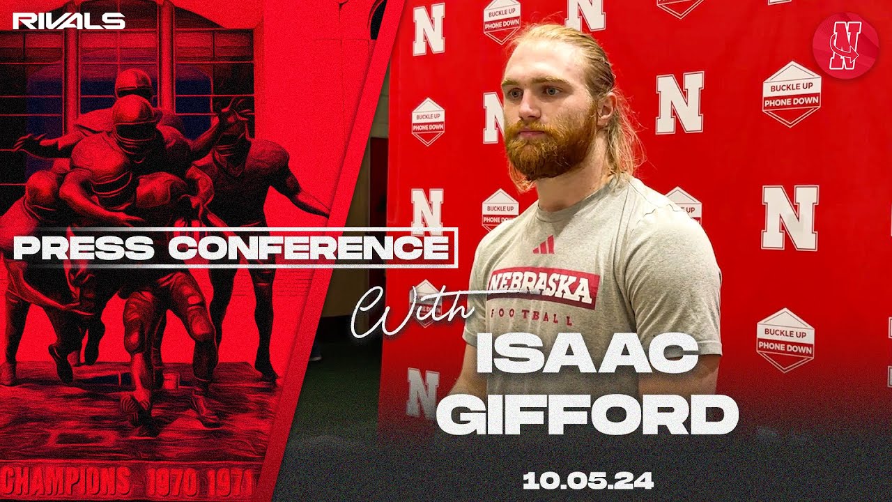 Nebraska Football: Isaac Gifford press conference after win over ...