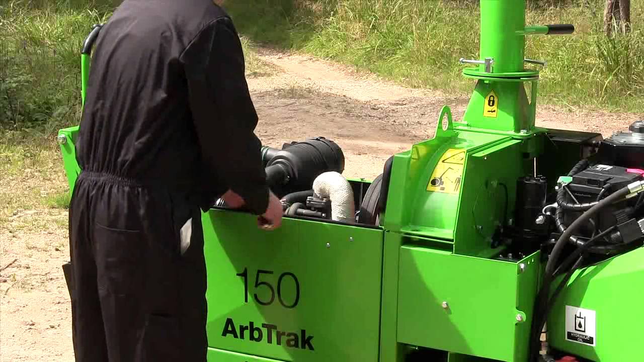 Greenmech ArbTrak 150 Chipper - YouTube