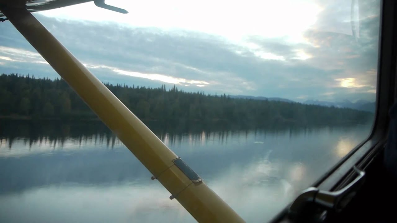 Po doing touch and go in Cessna 185 Float plane - YouTube