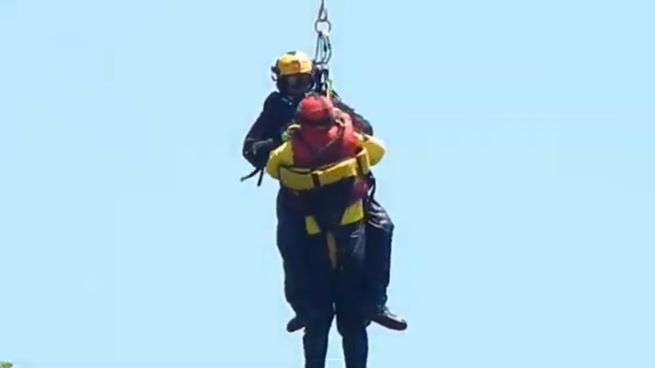 RESCUE ON THE ROANOKE' RIVER, WELDON BOAT RAMP, OPERATION NC. HART ...