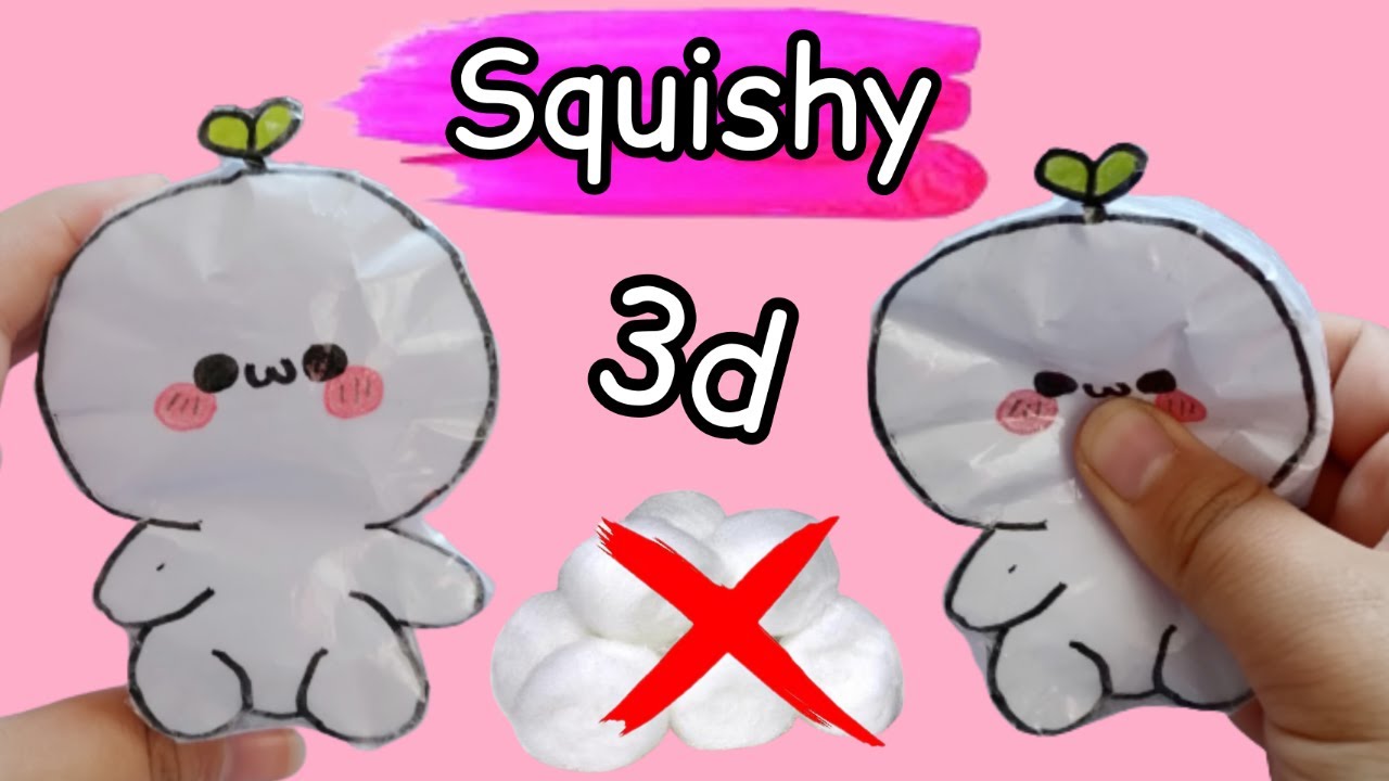 Tutorial paper squishy😍🤍paper squishy squishmallow/paper squishy ideas# ...