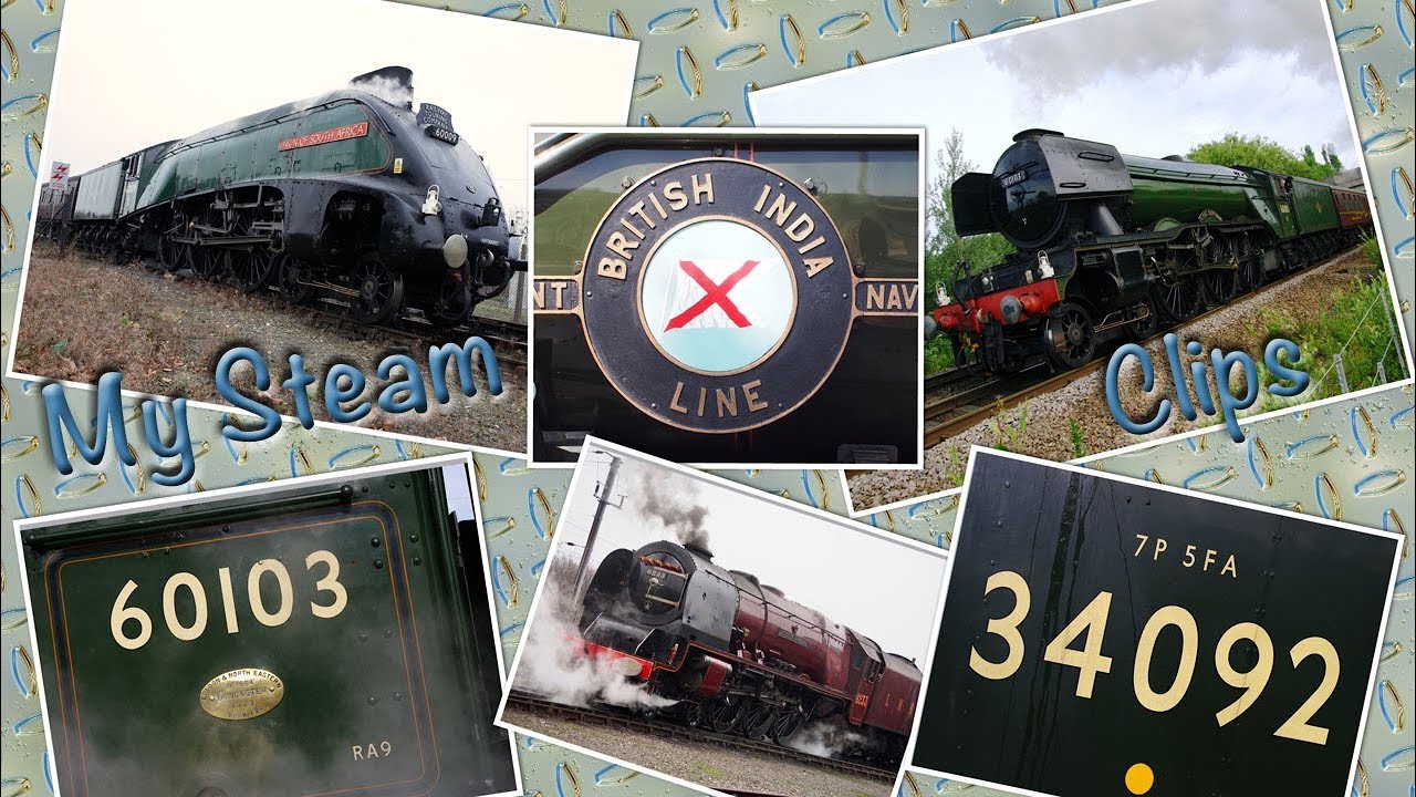 Steam trains in the UK a compilation from my 1st year on YouTube - YouTube
