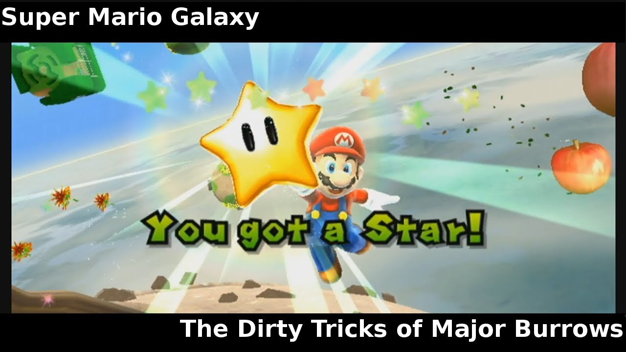 Super Mario Galaxy: The Dirty Tricks of Major Burrows - YouTube