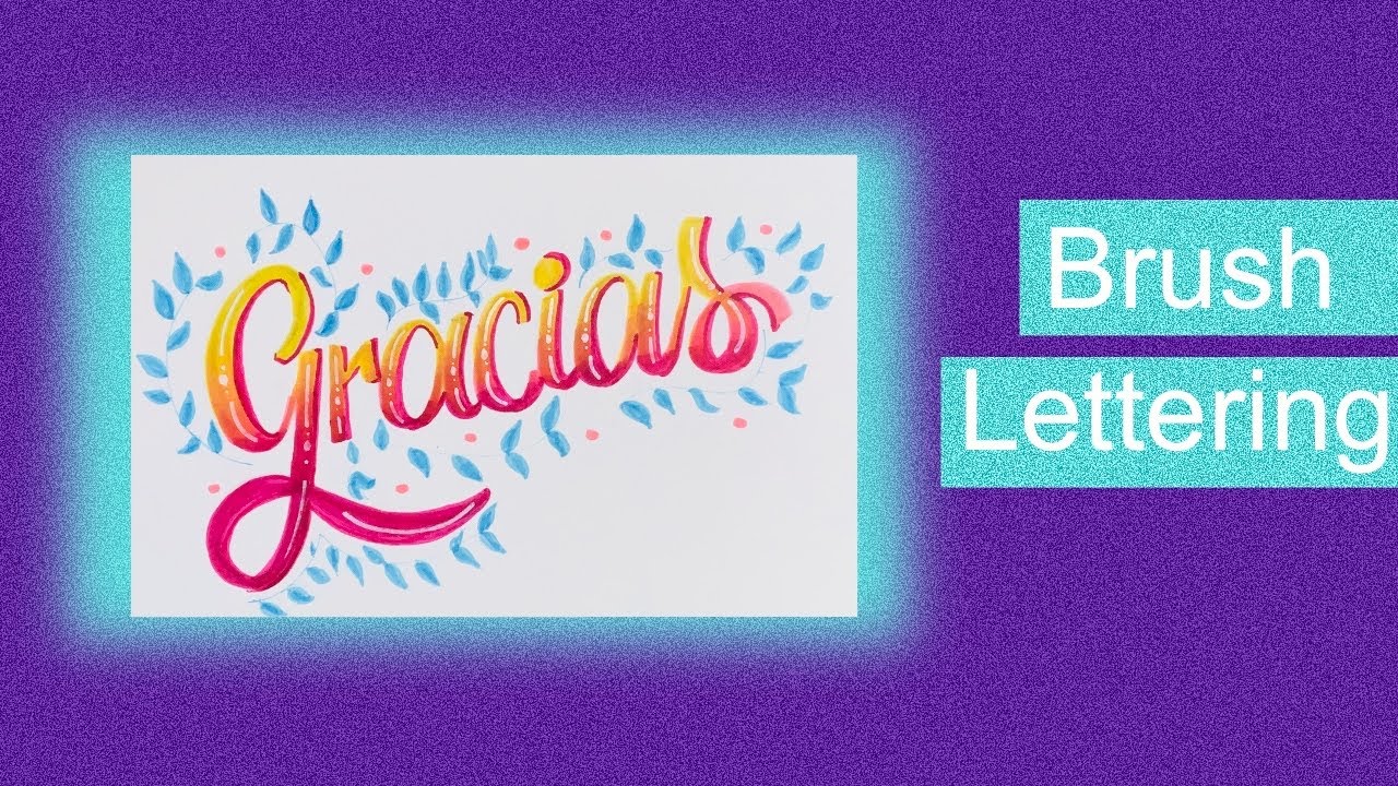 Gracias en Lettering - YouTube