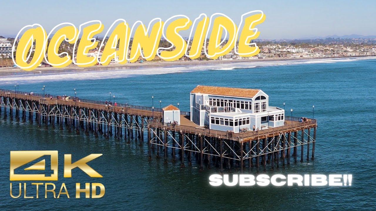 Oceanside, California Aerial Tour - Beach - Pier (4K) - YouTube