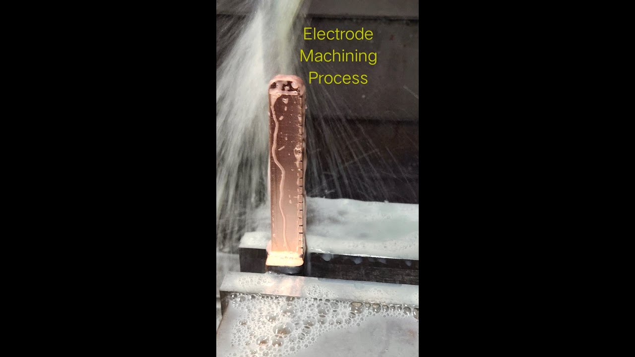 Copper Electrode Machining Process - YouTube