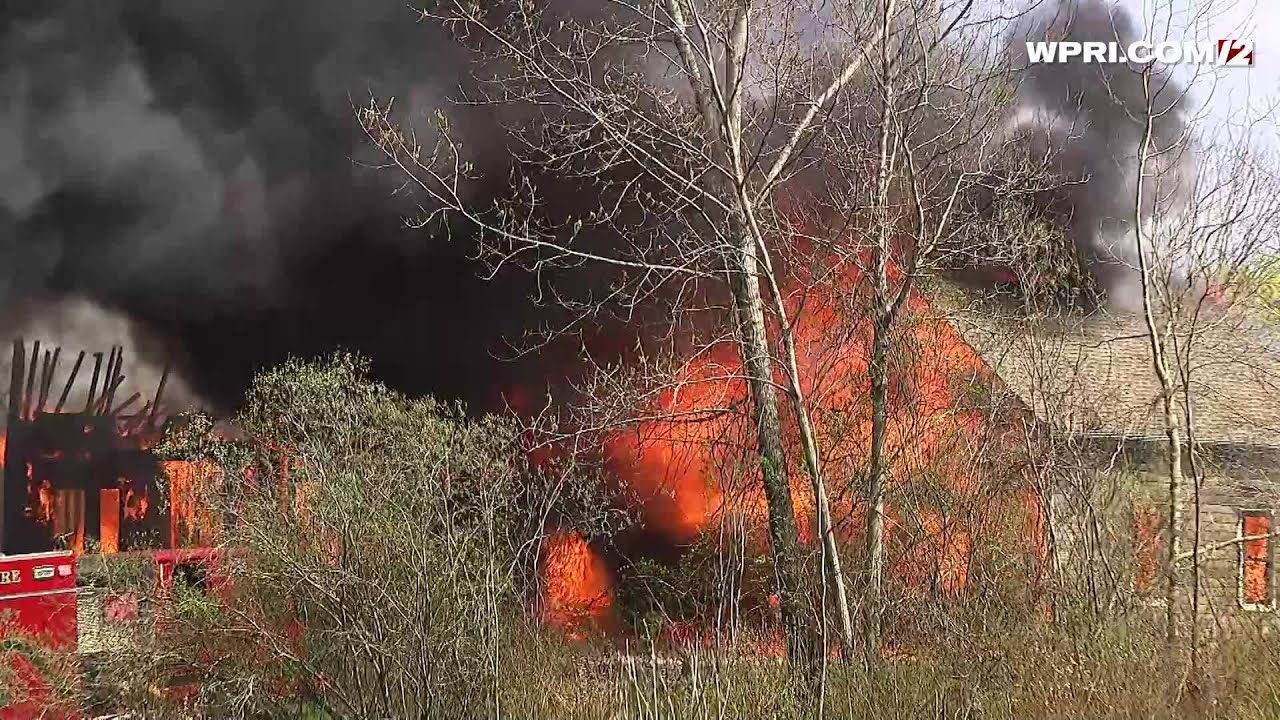 Video Now: Crews battle large house fire in Seekonk - YouTube