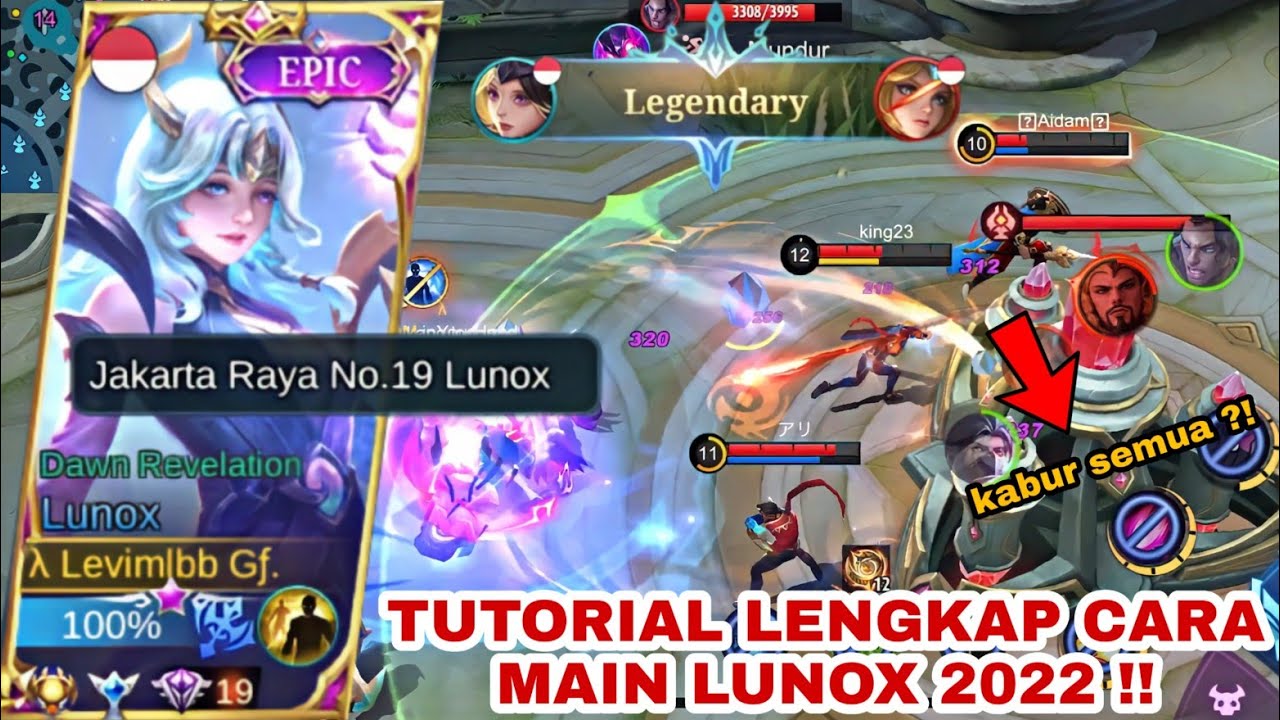 TUTORIAL LUNOX UNTUK PEMULA | BUILD, EMBLEM, ROTASI LUNOX TERBAIK 2022 ...