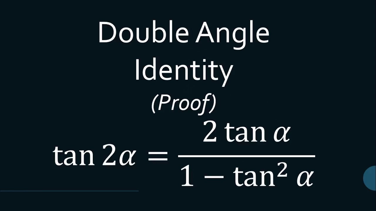 Double Angle Formula Tan2A Mad Teacher YouTube