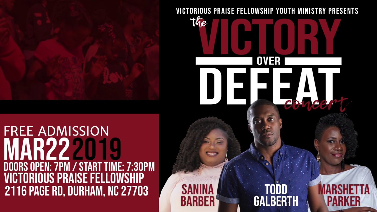 Victory Over Defeat Youth Benefit Concert with Todd Galberth - YouTube