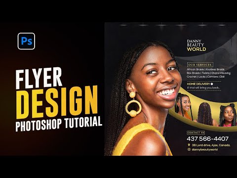 Flyer Design In Photoshop || Adobe Photoshop Tutorial 2024 💥 - YouTube