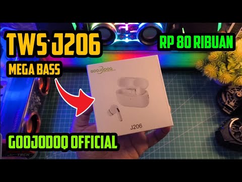 Review TWS J206 Ngeri Suara bassnya sudah Bluetooth 5.3 Bisa buat ...