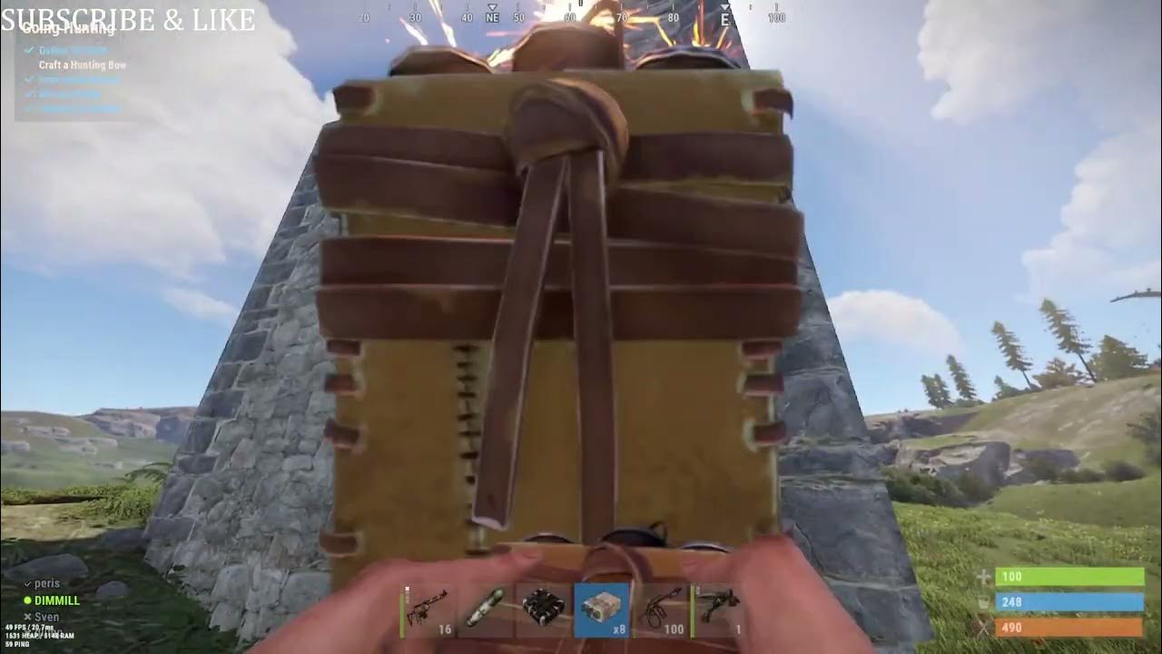 Rust Airdrop & RAID BASE solo!! - YouTube