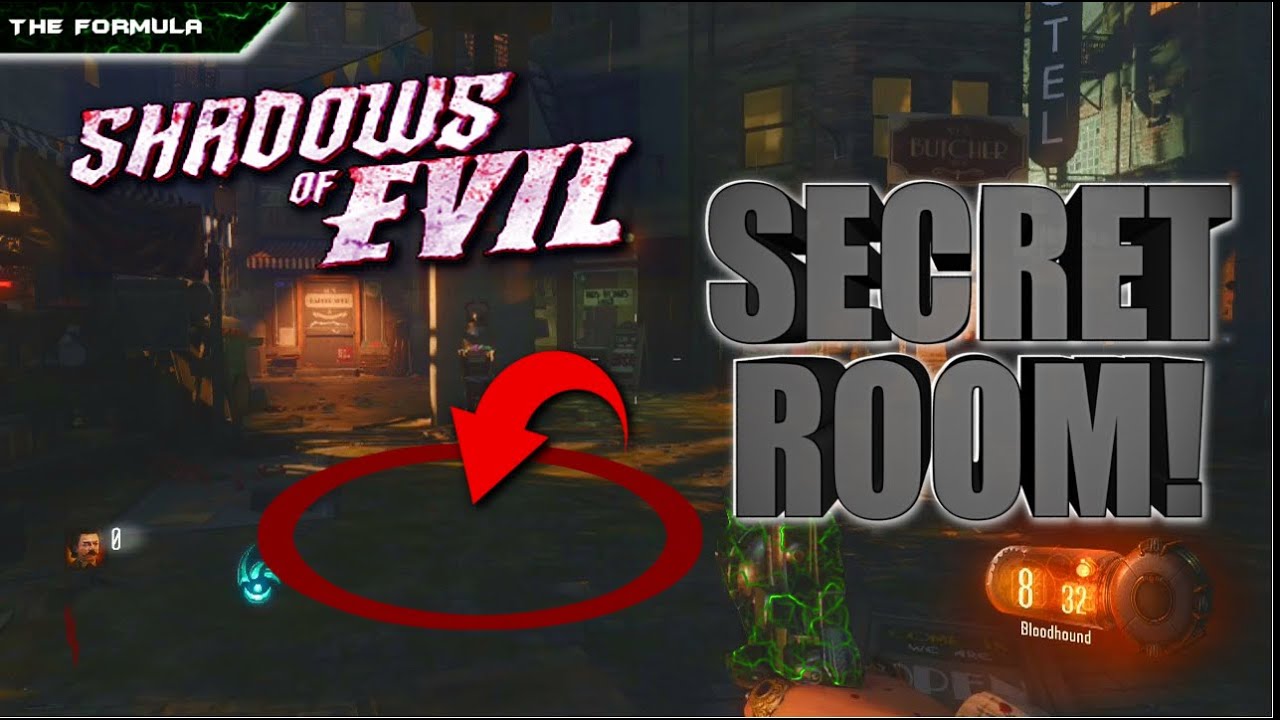 HIDDEN ZOMBIE ROOM!!!! SHADOWS OF EVIL UNDER THE FLOOR GLITCH ...