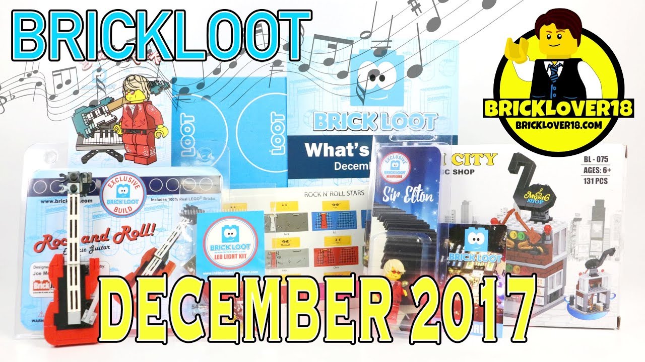 DECEMBER 2017 LEGO UNBOXING of BRICKLOOT - THE MONTHLY LEGO ...