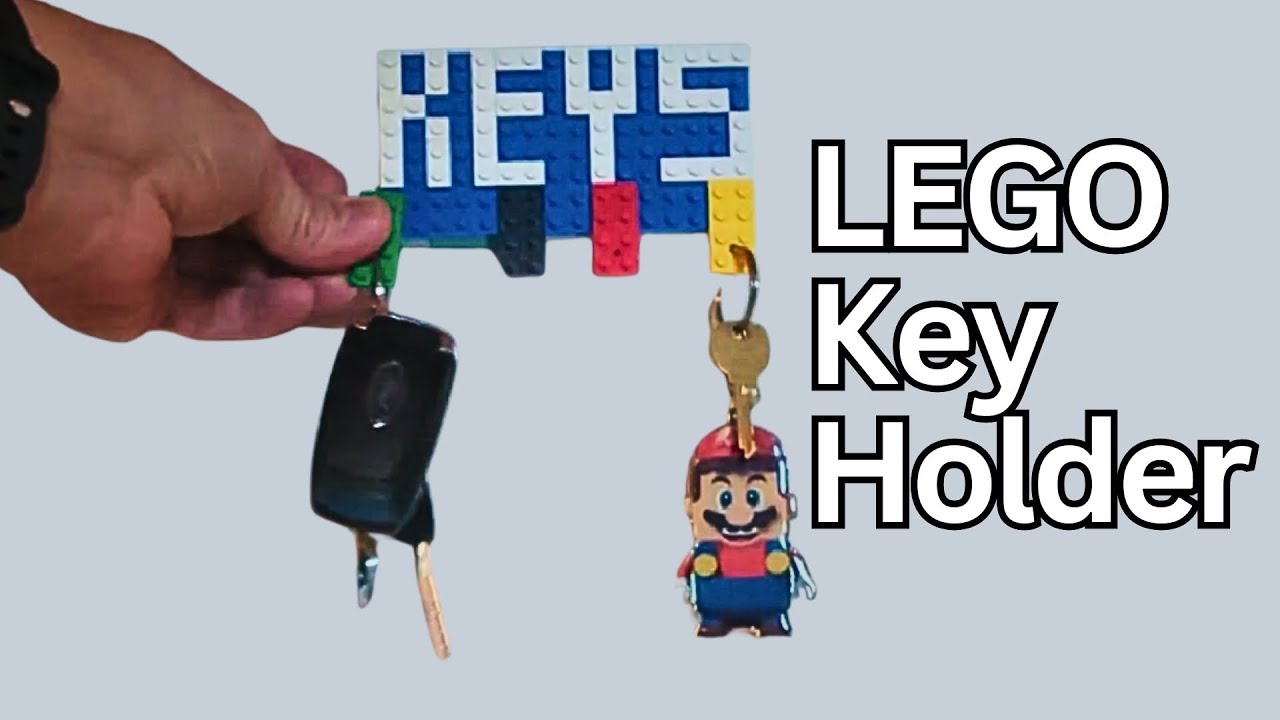 LEGO Key Holder in 5 Minutes! Easy DIY Wall Mount - YouTube