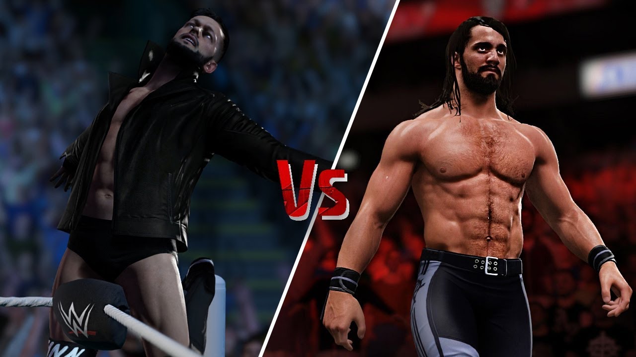 One on one falls count anywhere match (WWE 2K17) - YouTube