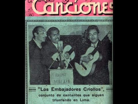IMPOSIBLE vals de Felipe Pinglo cantan Los Embajadores Criollos