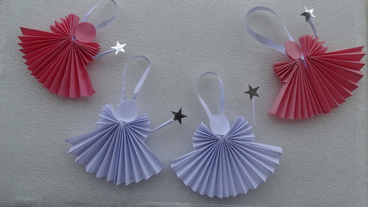 How to make easy Paper Angel |Christmas Ideas |DIY Christmas Ornaments ...