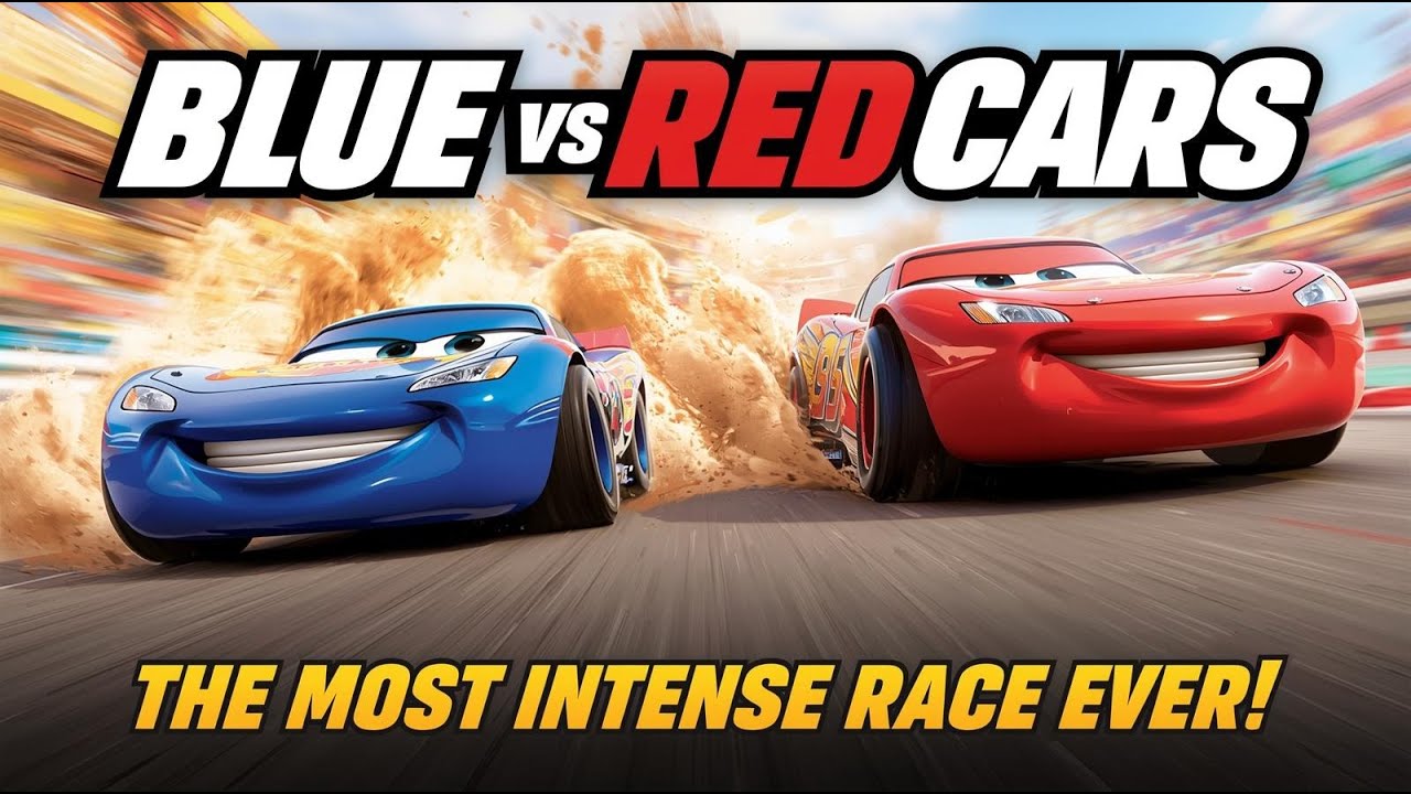 Blue vs Red Cars – Extreme Racing Battle! 💥 Who Will Win? - YouTube