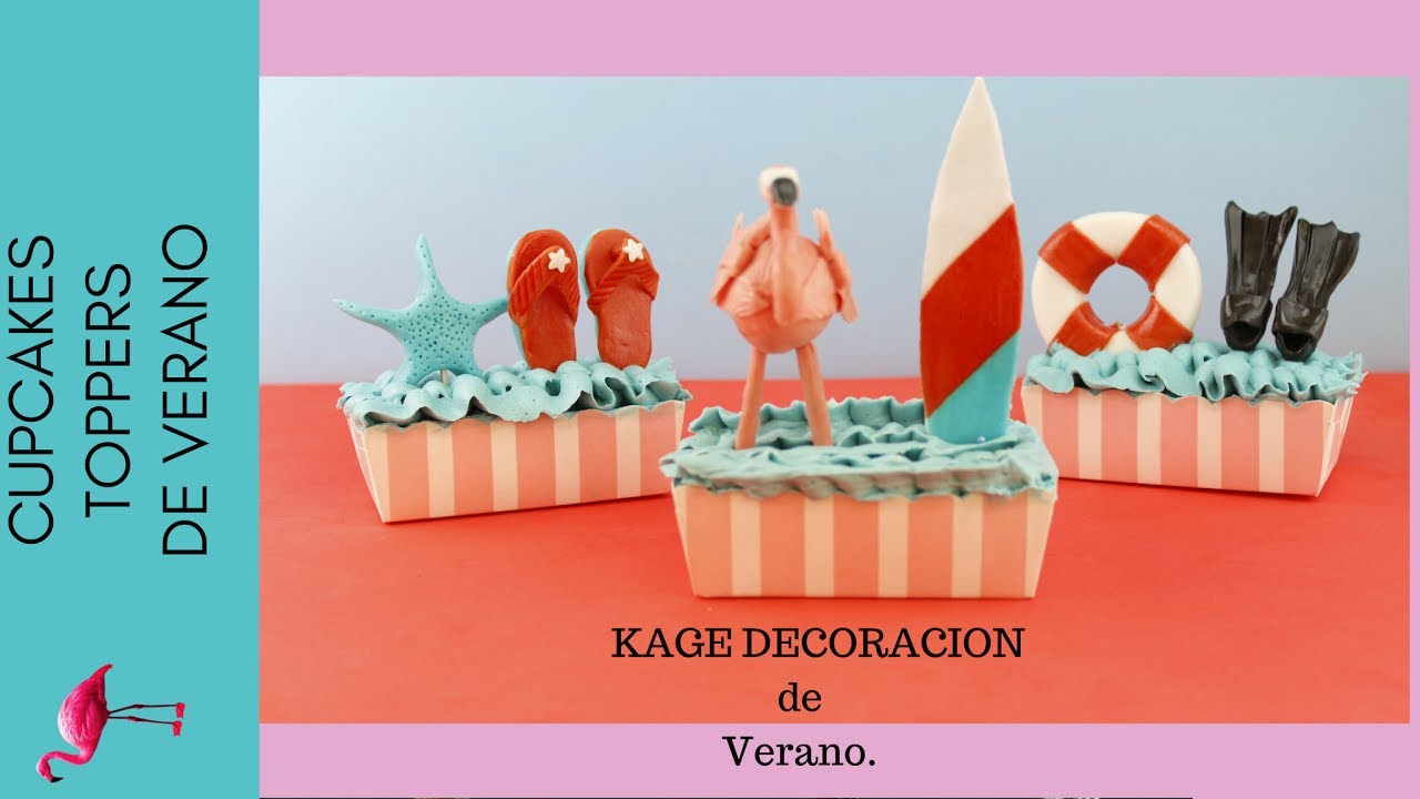 CUPCAKES DE VERANO./ TOPPERS - YouTube