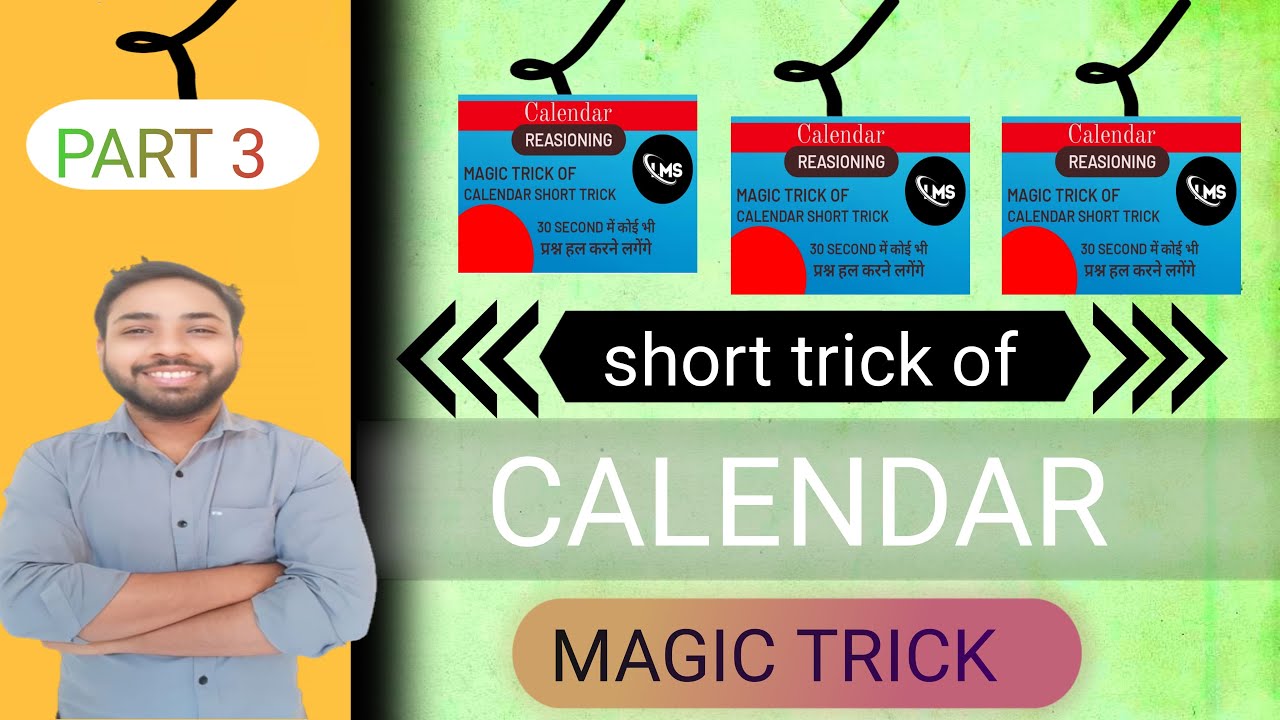 calendar full concept part 3 with magic trick #calander #exam #ssc ...