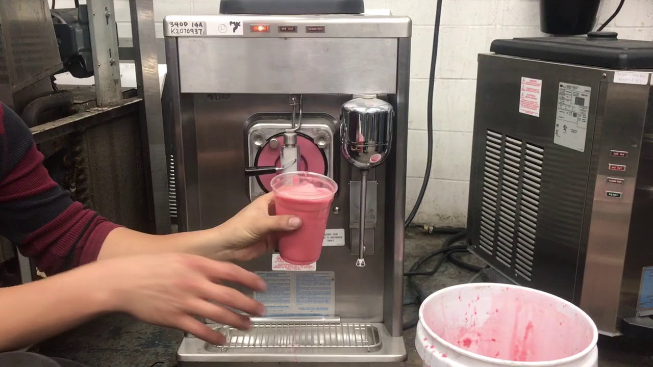 Taylor 340 1ph air frozen drink machine Mix Test K2070937 - YouTube
