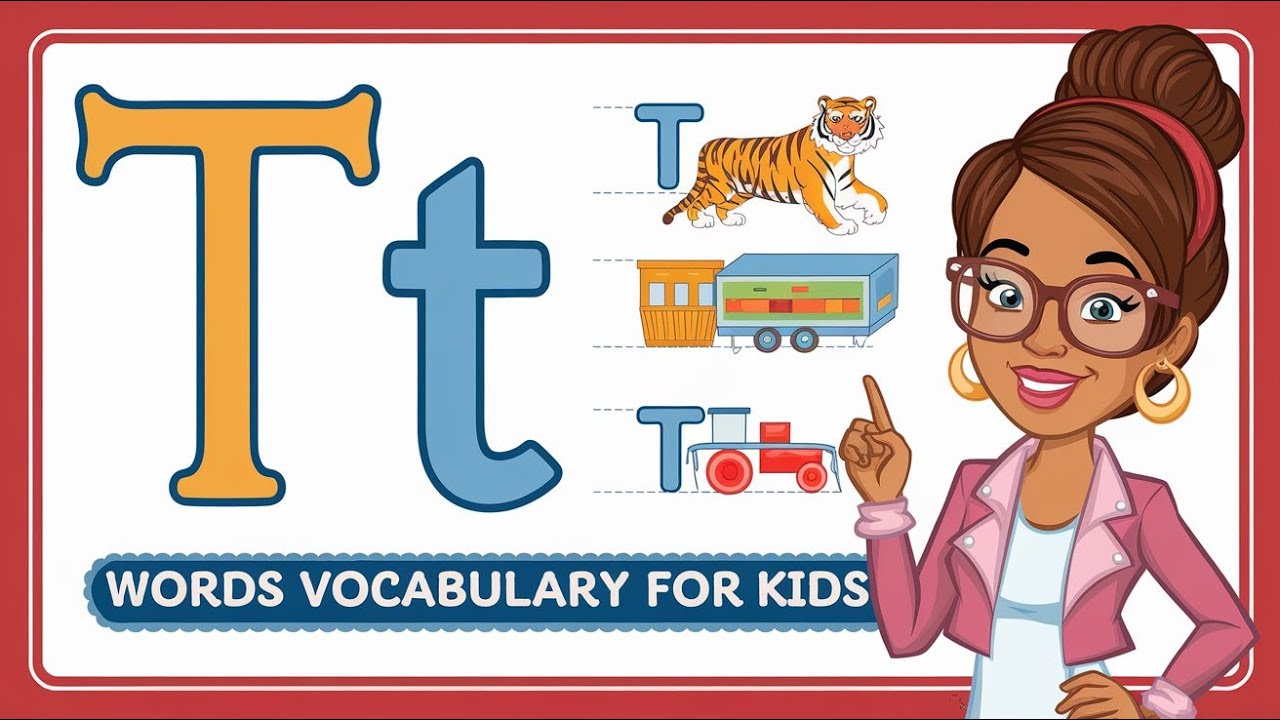 T Words Vocabulary For Kids | Things You Learn - YouTube