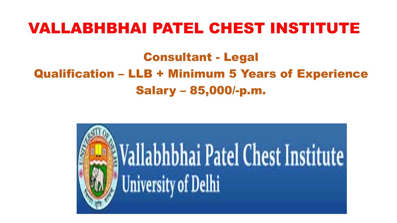 VALLABHBHAI PATEL CHEST INSTITUTE - YouTube