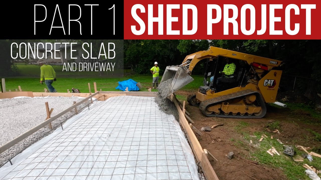 Shed Project - Part 1: Concrete Slab & Cost Breakdown - YouTube
