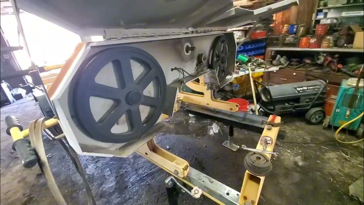 Frontier OS 27 sawmill, Predator engine repower - YouTube