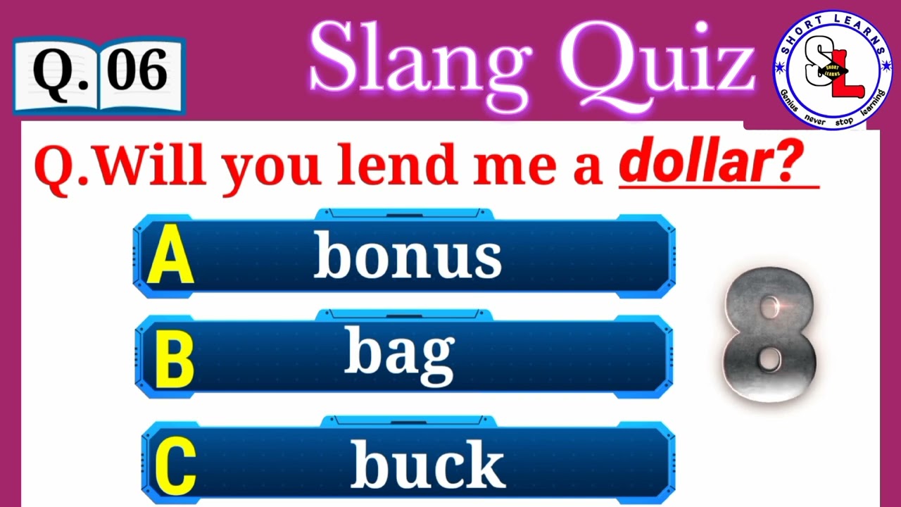 ONLY A GENIUS CAN ANSWER THESE TRICKY 10 SLANGS | Slang quiz part 01 ...