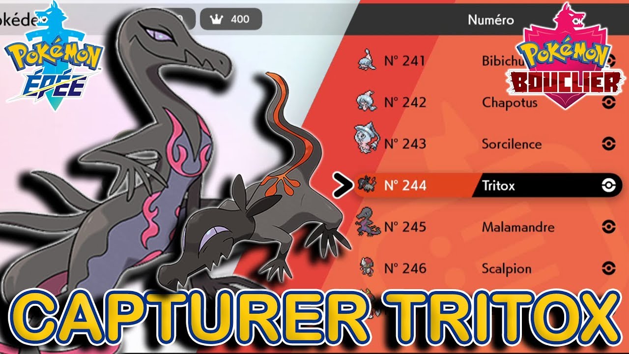 Obtenir Tritox et Malamandre | Pokémon Épée et Bouclier - YouTube