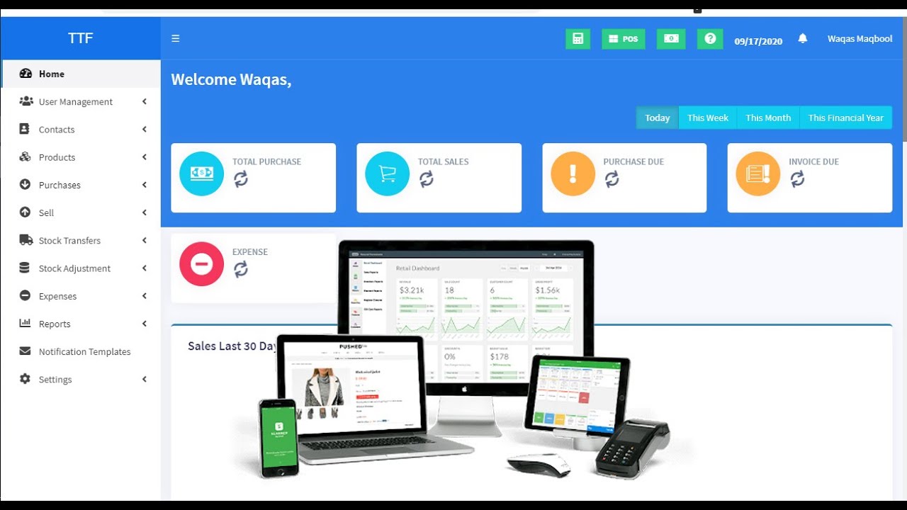 Setting on Ultimate POS - YouTube