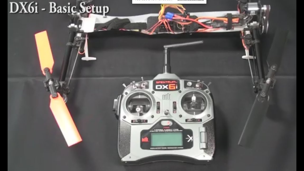 Stingray 500 Setup Vid# 4K - DX6i transmitter initial setup - YouTube