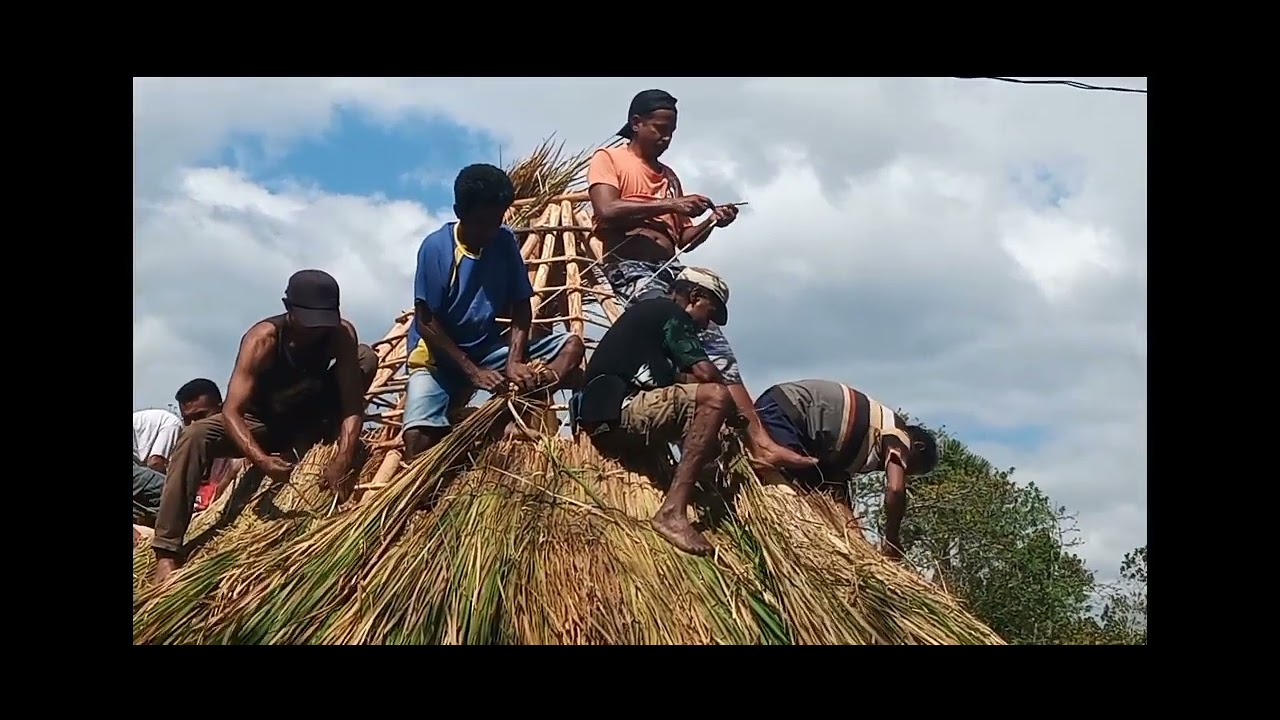 Proses Pembangunan Lopo Literasi Desa Botof Kec. Insana Kab. TTU - YouTube