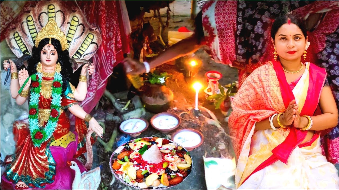 আমরা আজ মা মানসার পূজা করলাম | Maa Mansa | Manasa Puja 2023 | Puja Vlog ...