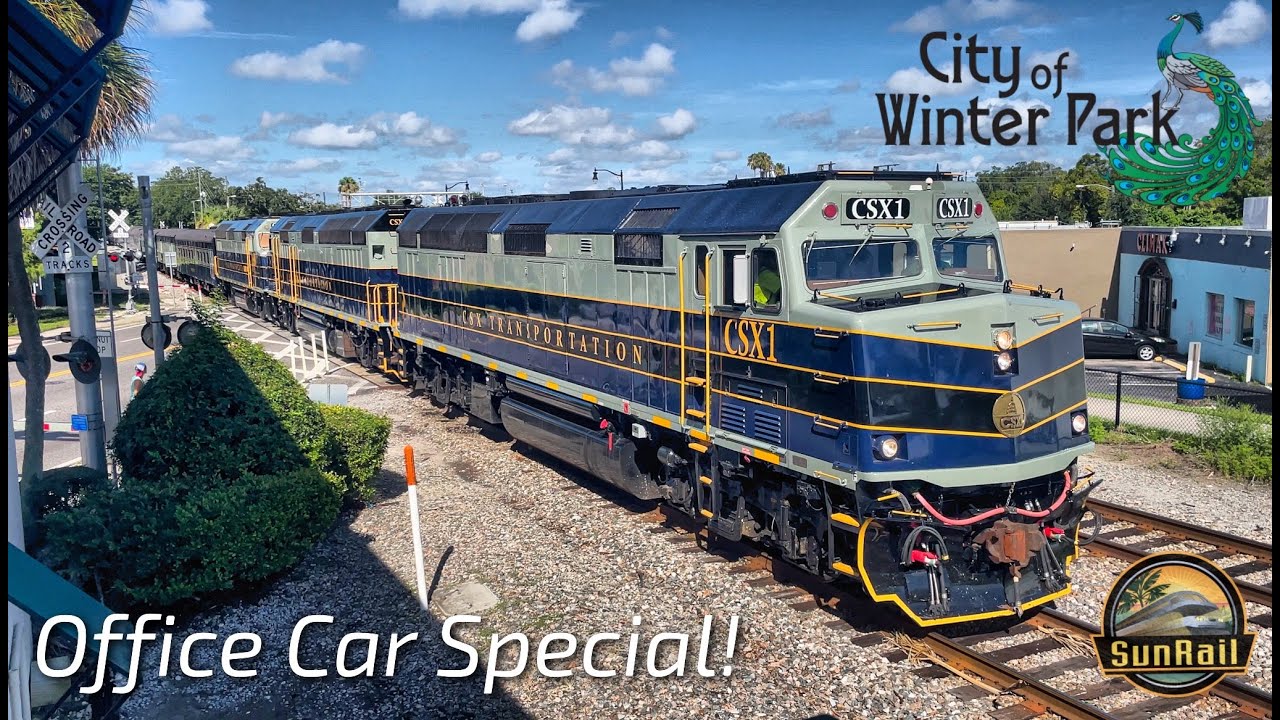 CSX Office Car Special (OCS) Visits the CFRC! SunRail & More in the ...
