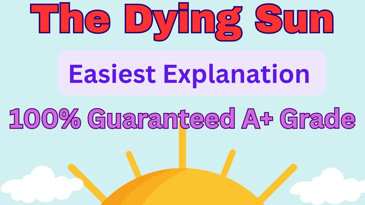 The Dying Sun by Sir James Jeans| the dying sun summary|the dying sun ...