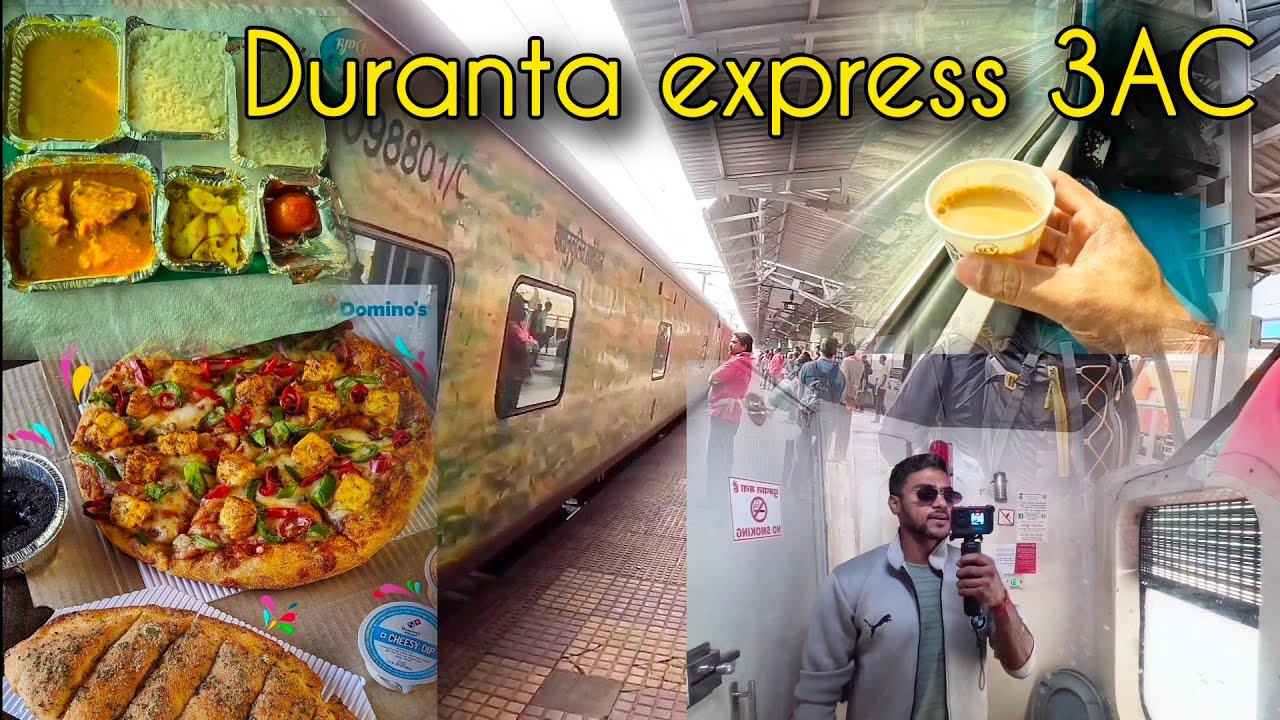 Duronto express 3rd AC food tour ll Train से खाना मात खाना - YouTube