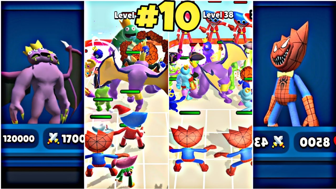 Merge Master Rainbow Run 3D || Level 37 - 40 || Monkey Beast Gamming ...