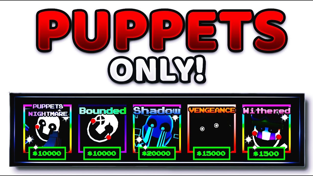 Surviving with PUPPET UNITS Only! (Five Nights TD) - YouTube