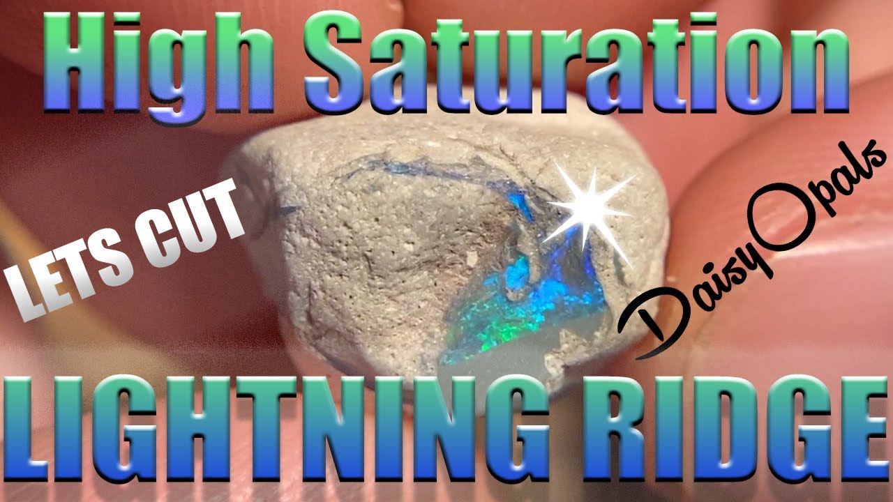 Lets cut some High Saturation Lightning Ridge! Sand trap or nah? - YouTube