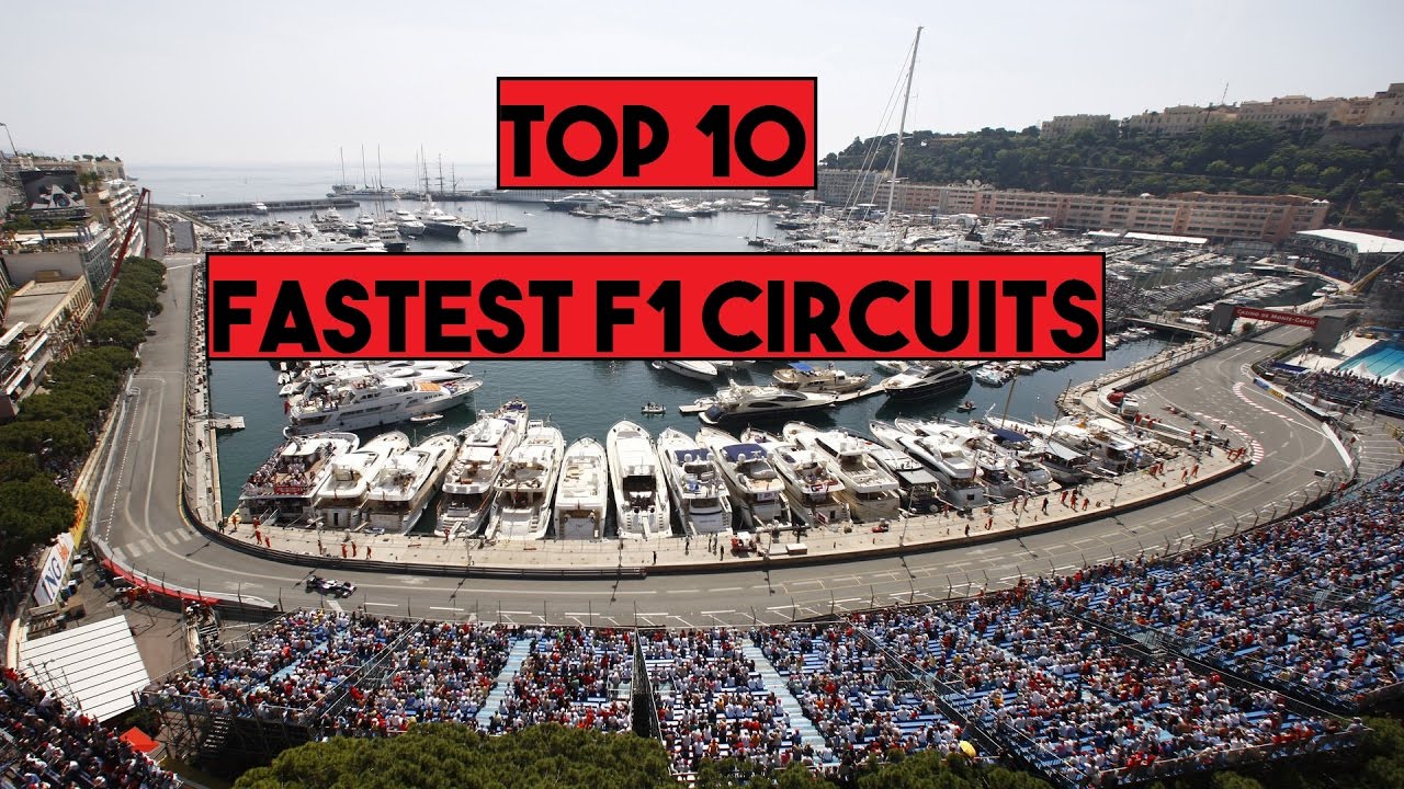 TOP 10 Fastest F1 Circuits - YouTube